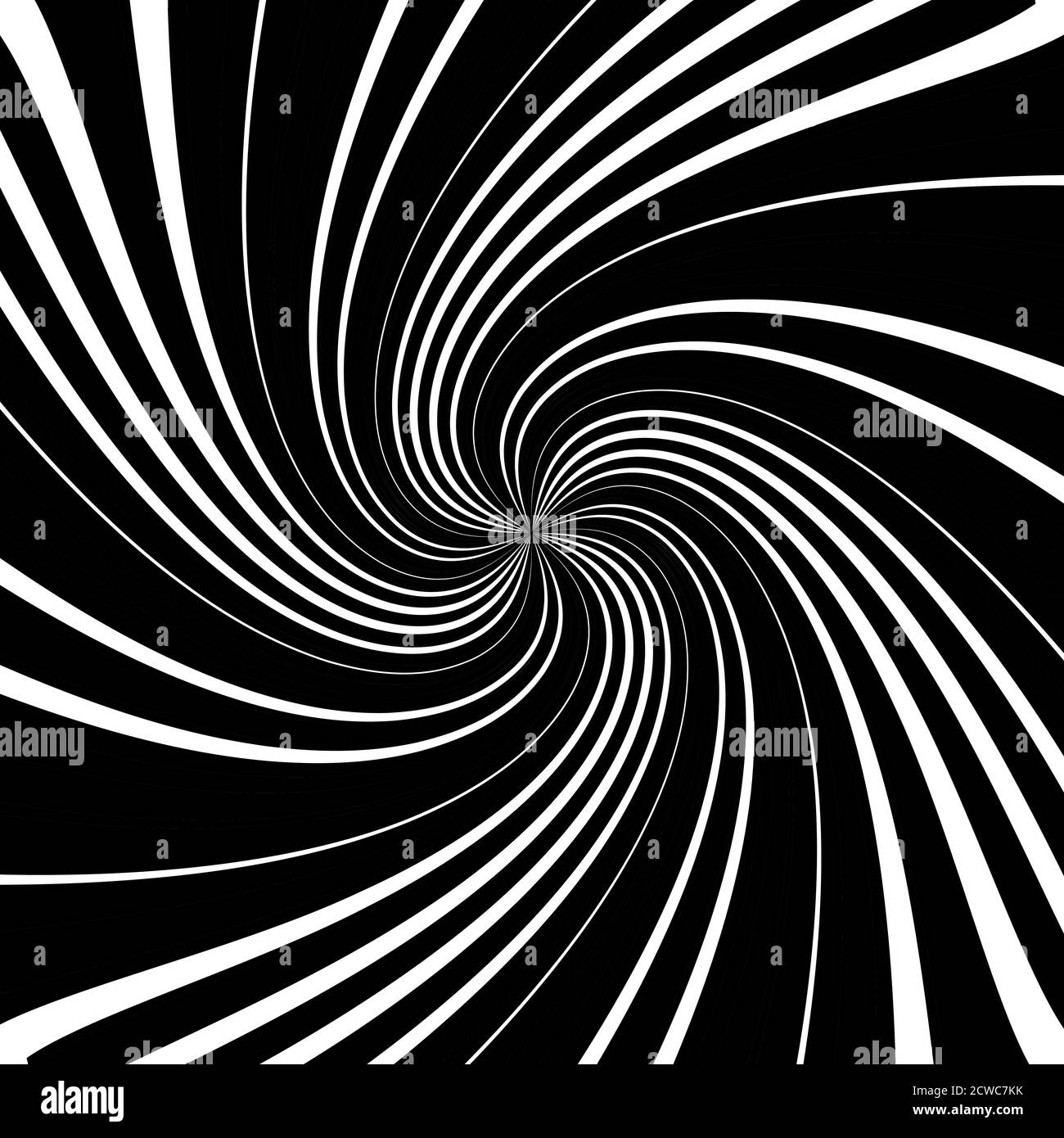Twist, spiral, swirl, twirl element. BW Radial rotating stripes Stock ...