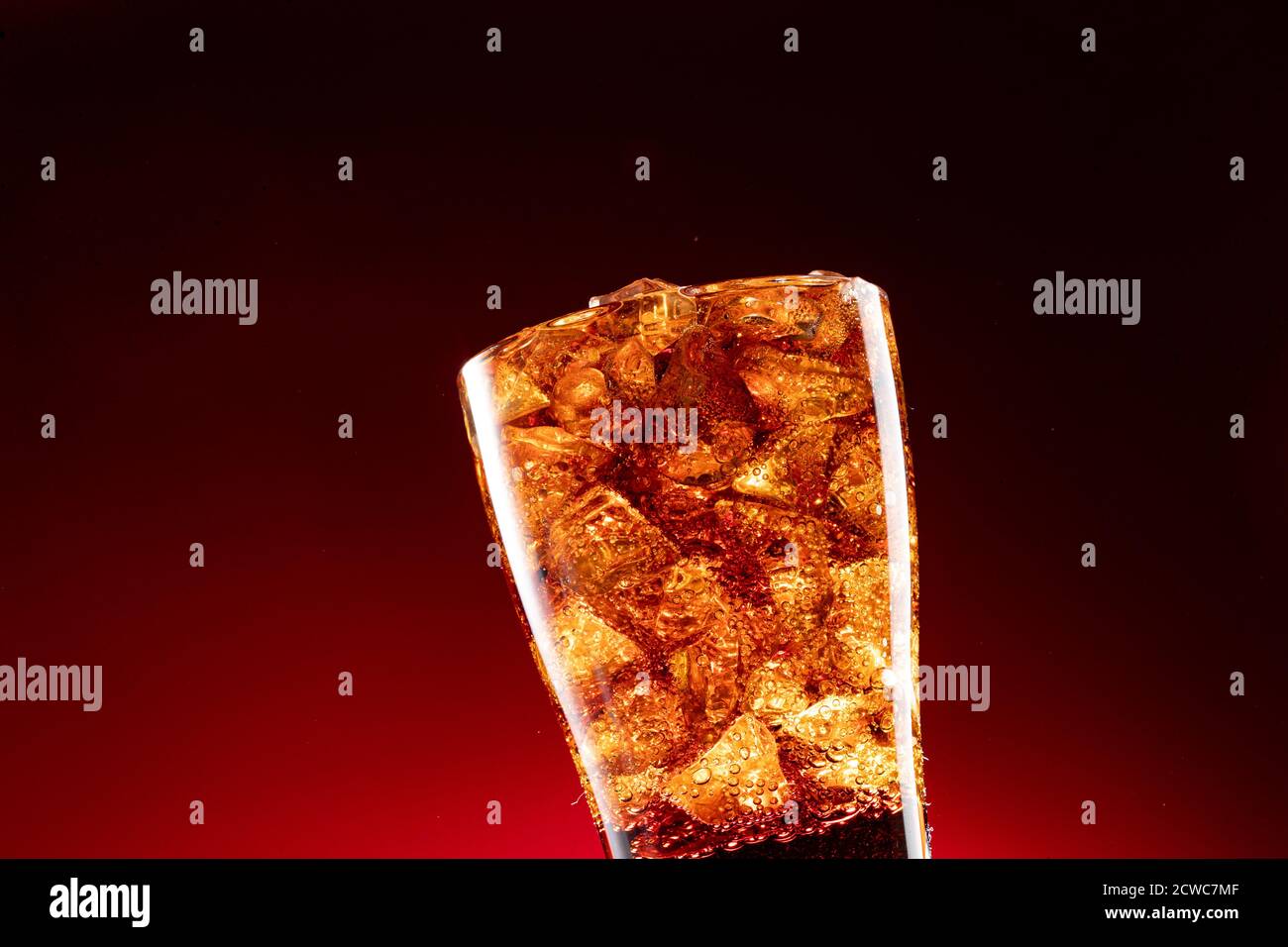 Coke with ice Stock Photo - Alamy