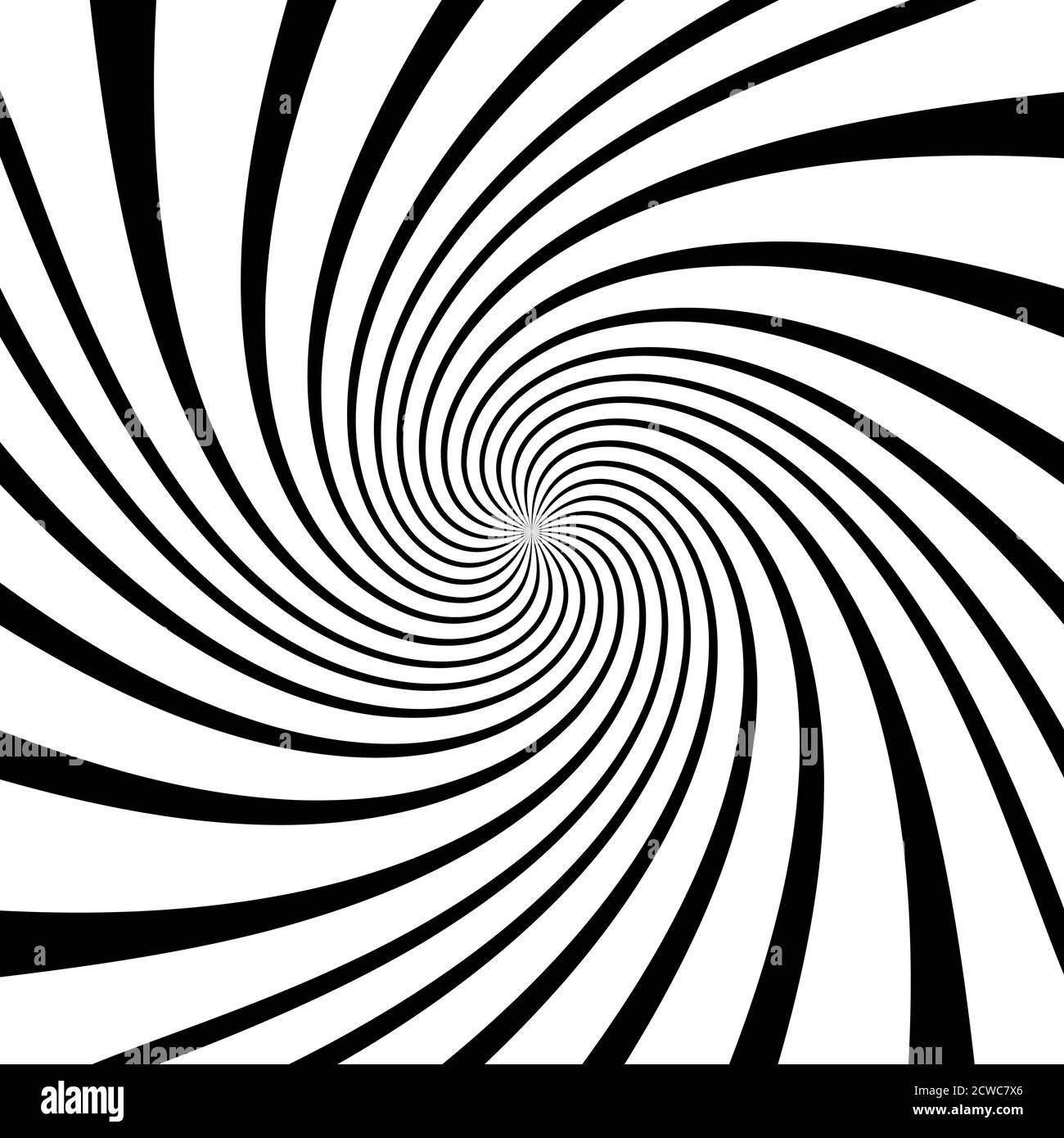 Twist, spiral, swirl, twirl element. BW Radial rotating stripes Stock ...