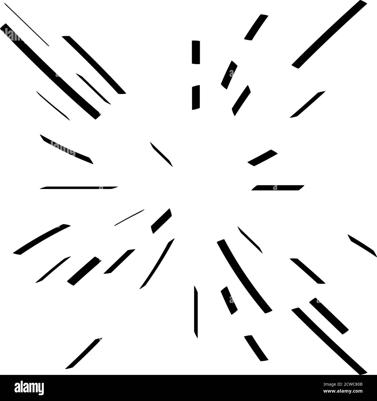 Radial,radiating lines abstract burst, explosion, fireworks FX ...