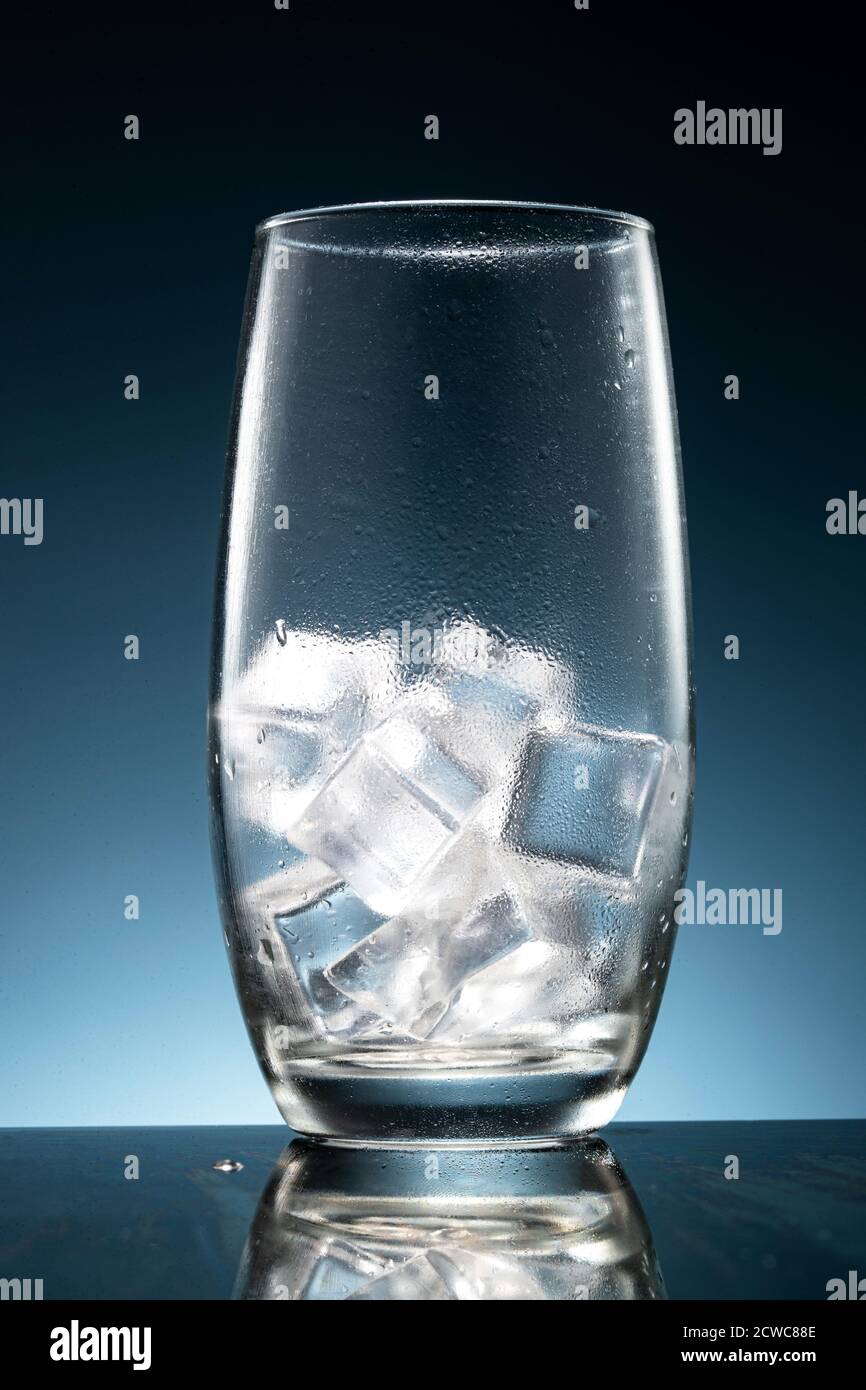 A glass of ice Stock Photo - Alamy