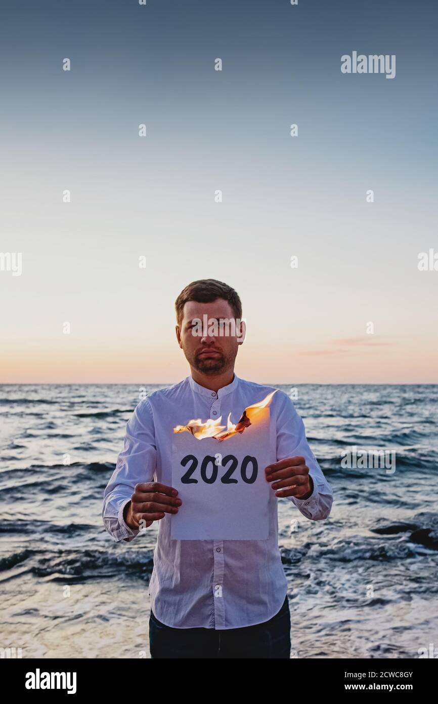 Written paper on fire hi-res stock photography and images - Alamy