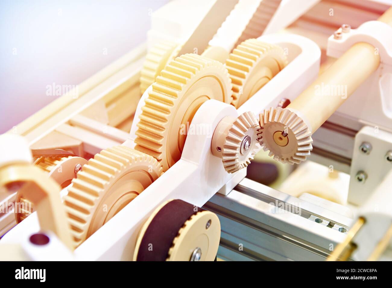 Model gear mechanism of machine Stock Photo - Alamy