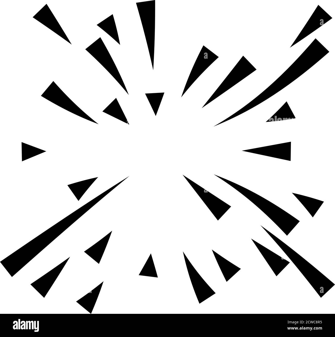 Radial,radiating lines abstract burst, explosion, fireworks FX ...