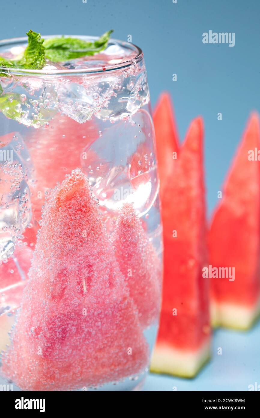 Watermelon bubble drink Stock Photo - Alamy
