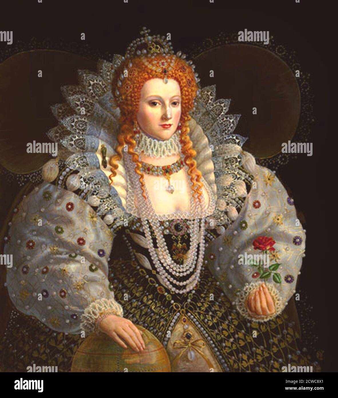 Vintage Portrait of Elizabeth I Stock Photo - Alamy