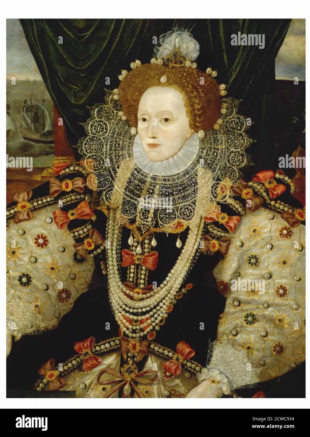 Vintage Portrait of Elizabeth I Stock Photo - Alamy