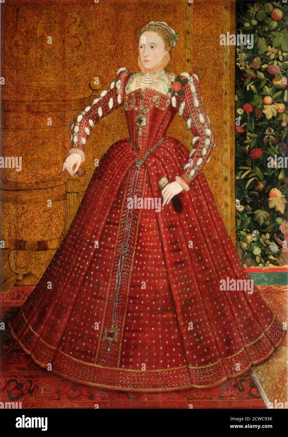 Vintage Portrait of Elizabeth I Stock Photo - Alamy