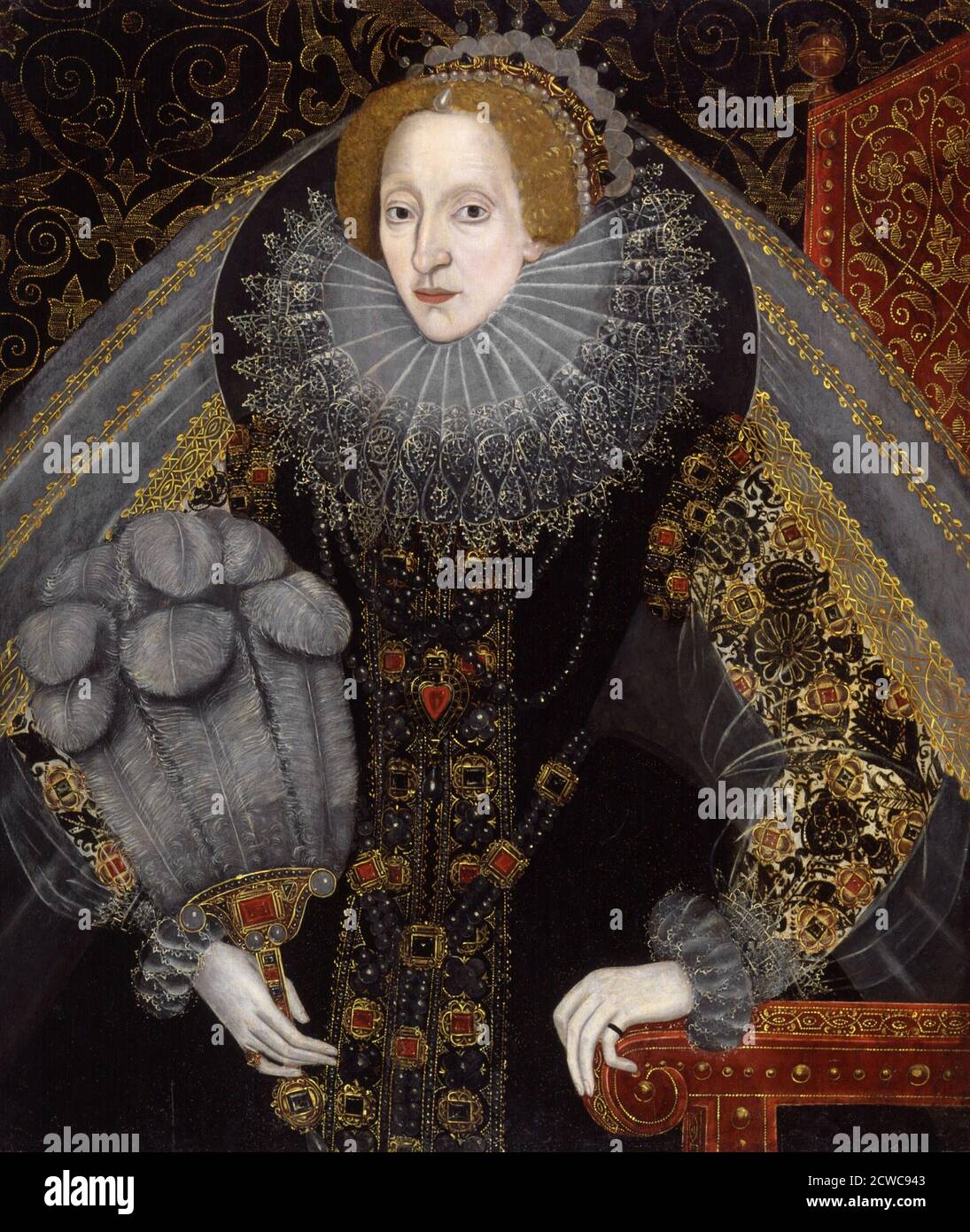 Vintage Portrait of Elizabeth I Stock Photo - Alamy