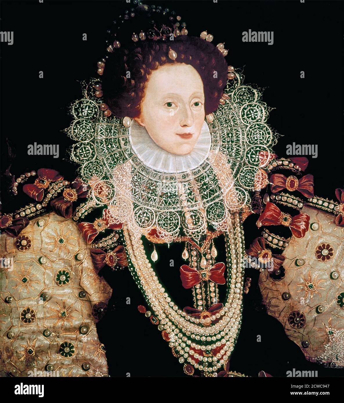 Vintage Portrait of Elizabeth I Stock Photo - Alamy