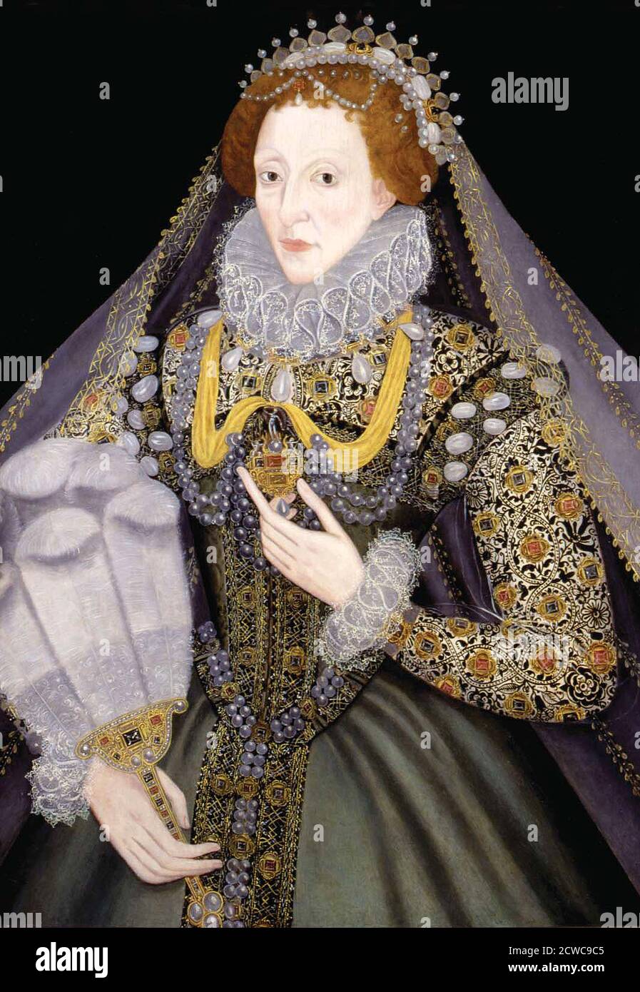 Vintage Portrait of Elizabeth I Stock Photo - Alamy