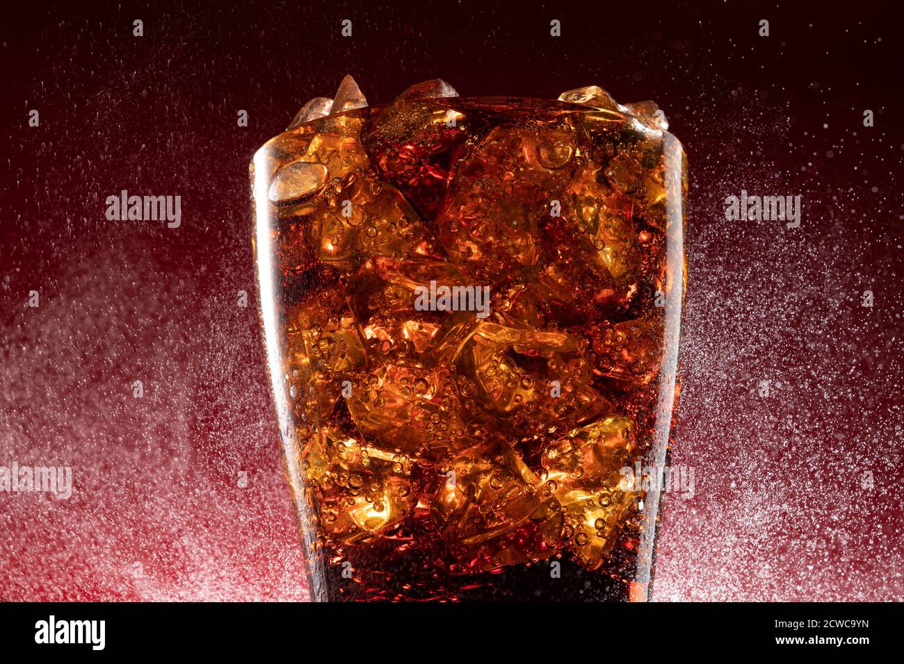 Cup of coke with ice Stock Photo - Alamy