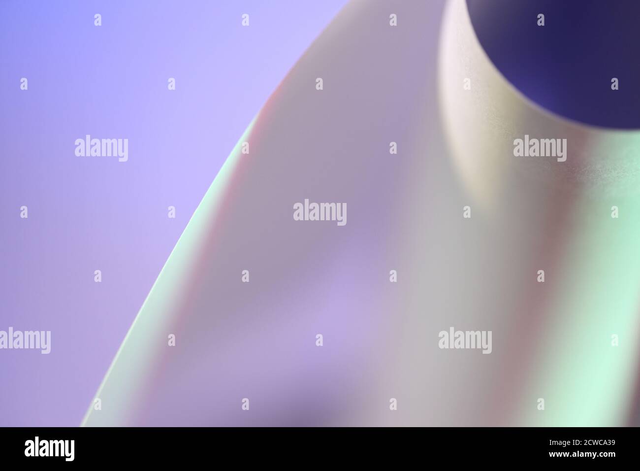 The abstract picture of curved paper in the vivid color light Stock ...