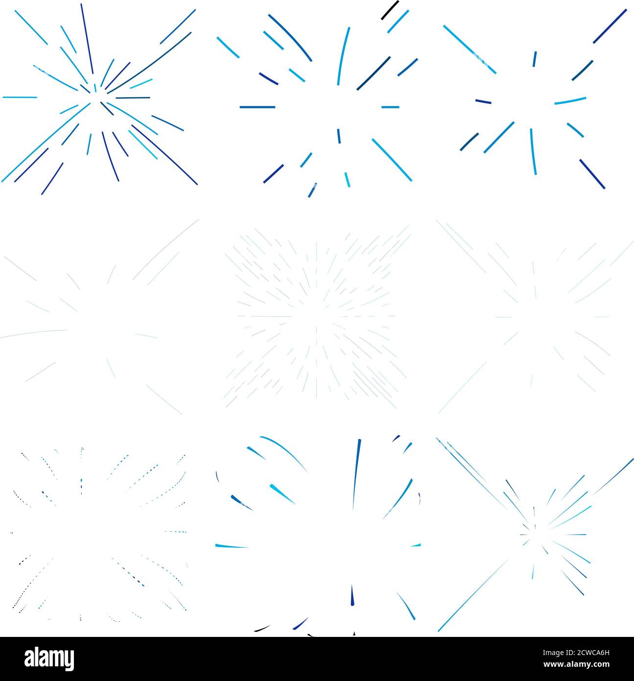 Radial,radiating lines abstract burst, explosion, fireworks FX ...
