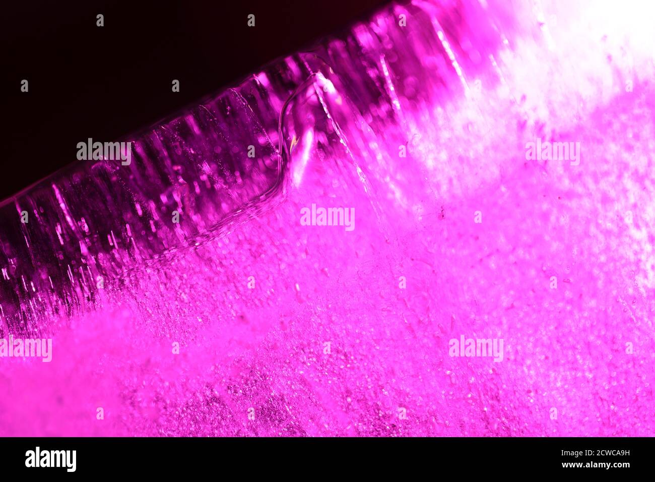 The macro picture of ice in color gel light photography Stock Photo - Alamy