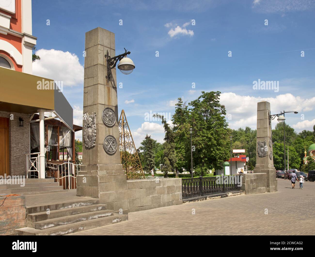 Bridge over the river Lipovka in Lipetsk. Russia Stock Photo - Alamy