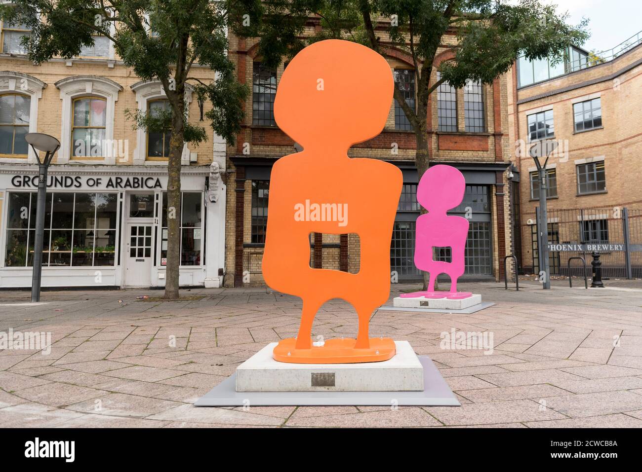 London, UK. 29 September 2020. Alice Irwin's "People Play" sculpture ...