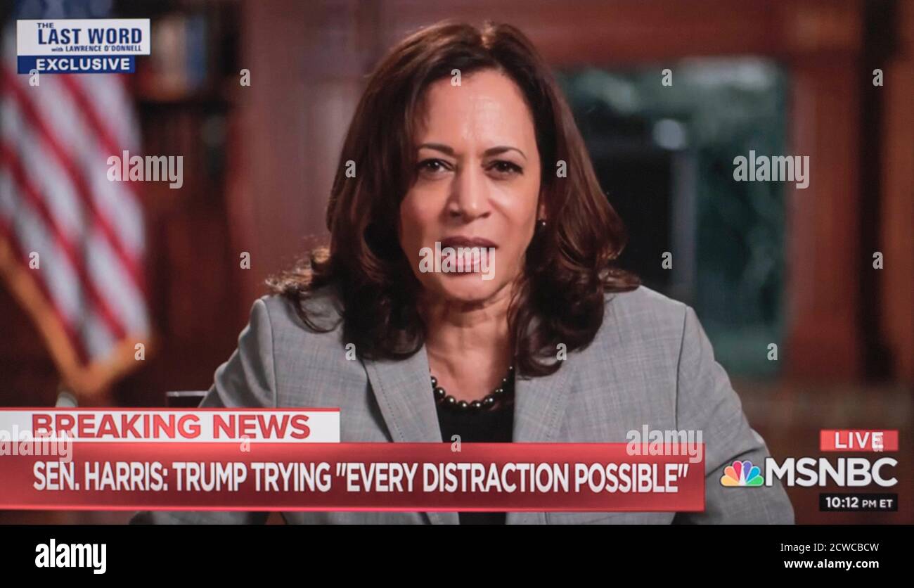 Washington, District of Columbia, USA. 28th Sep, 2020. Screen grab of ...