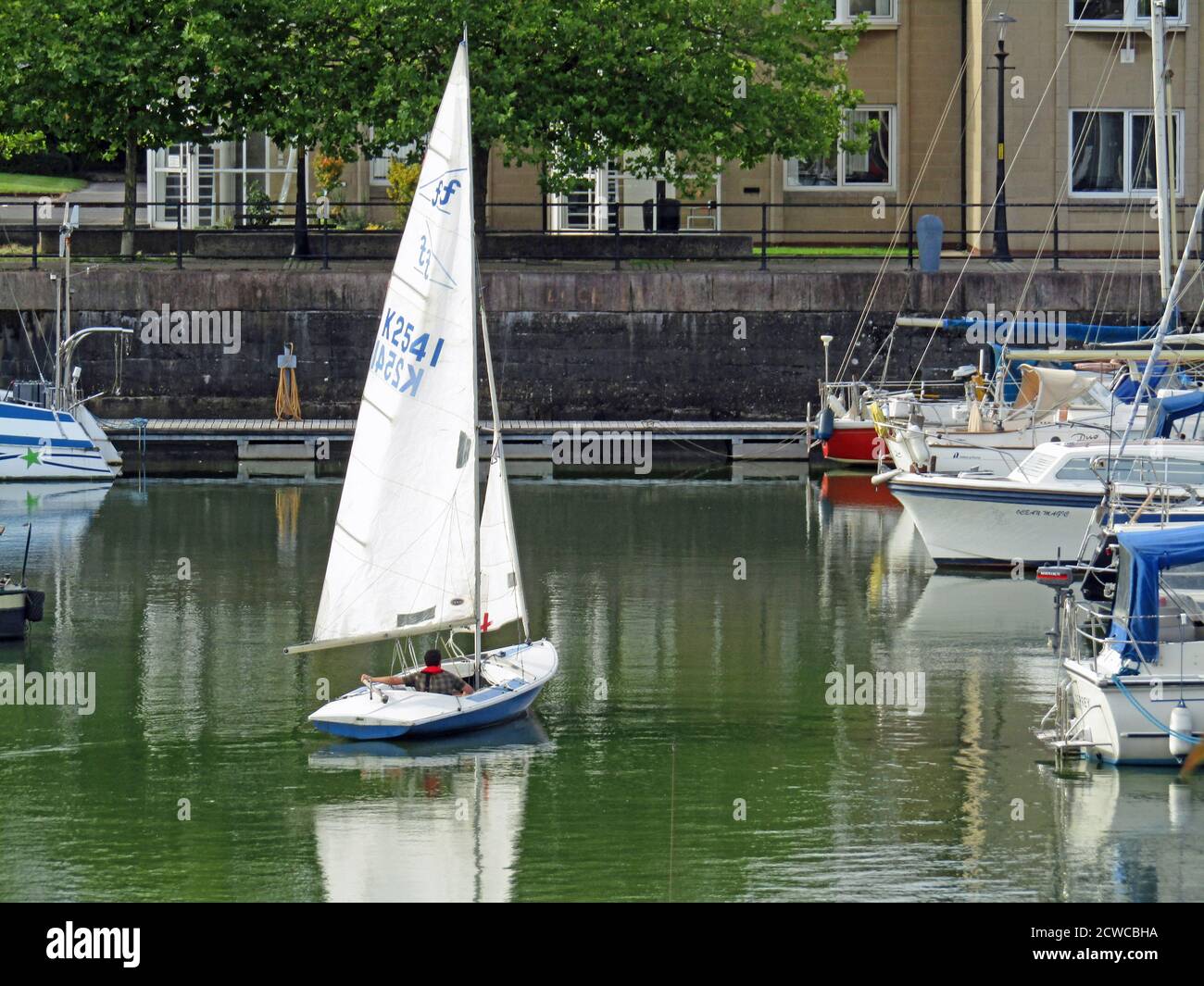 Flying Fifteen in Preston Marina Stock Photo - Alamy