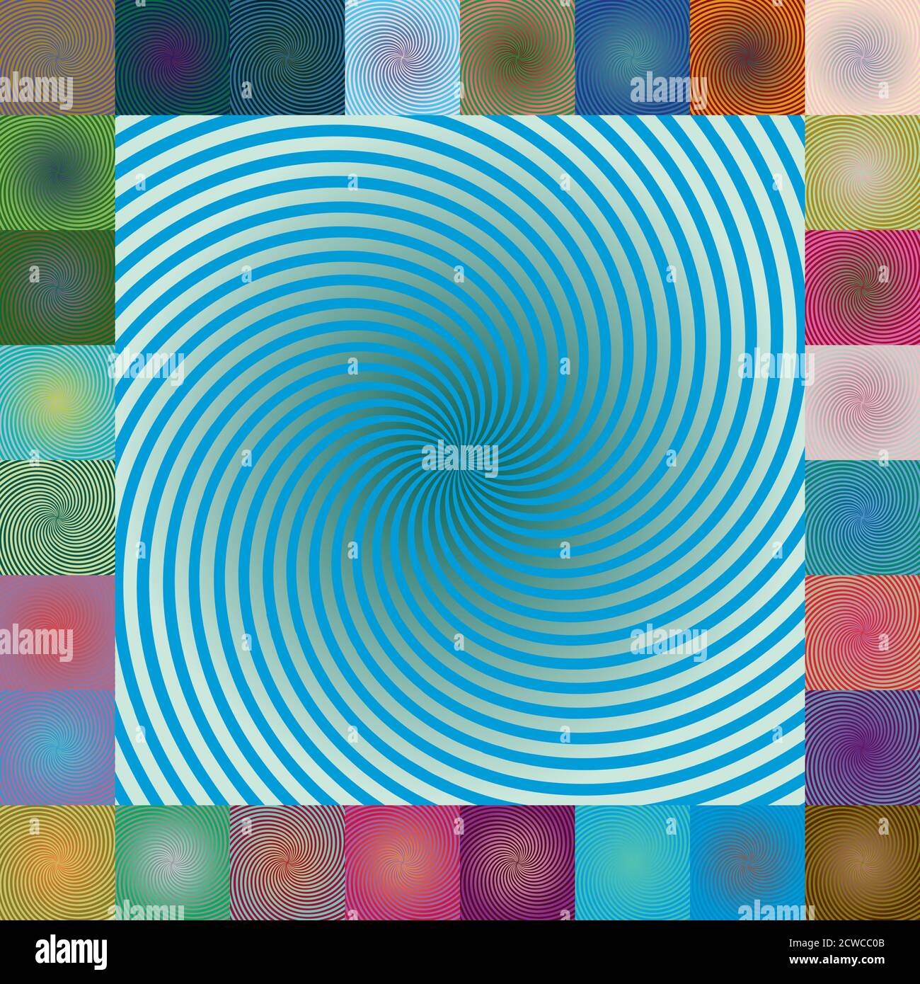 Spiral, swirl, twirl, vortex radial lines. Rotating lines. Whirligig ...