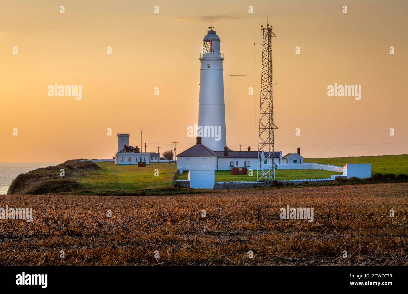 Nash Point lighthouse Stock Photo - Alamy