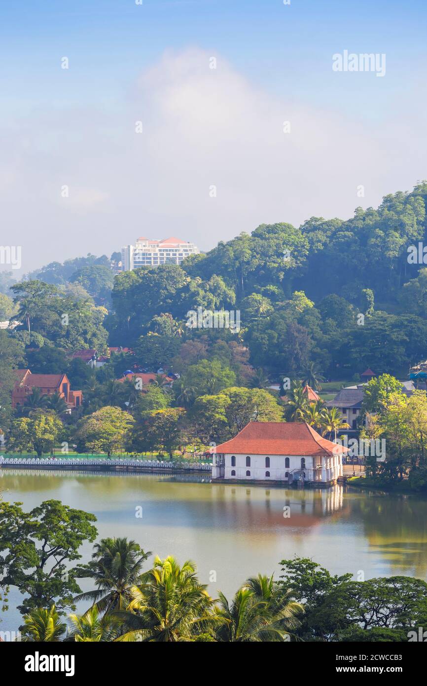 Sri Lanka, Kandy, View of Kandy Lake Stock Photo - Alamy