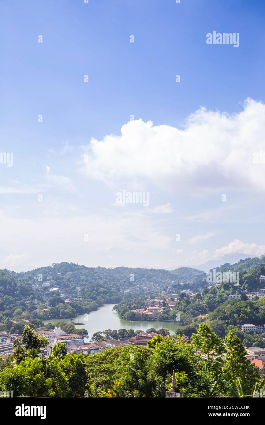 Sri Lanka, Kandy, View of Kandy Lake Stock Photo - Alamy