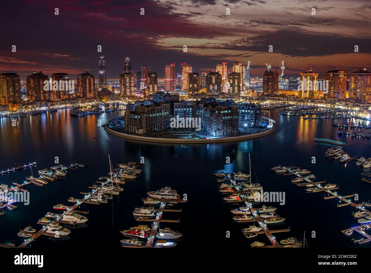 Pearl Qatar At Night