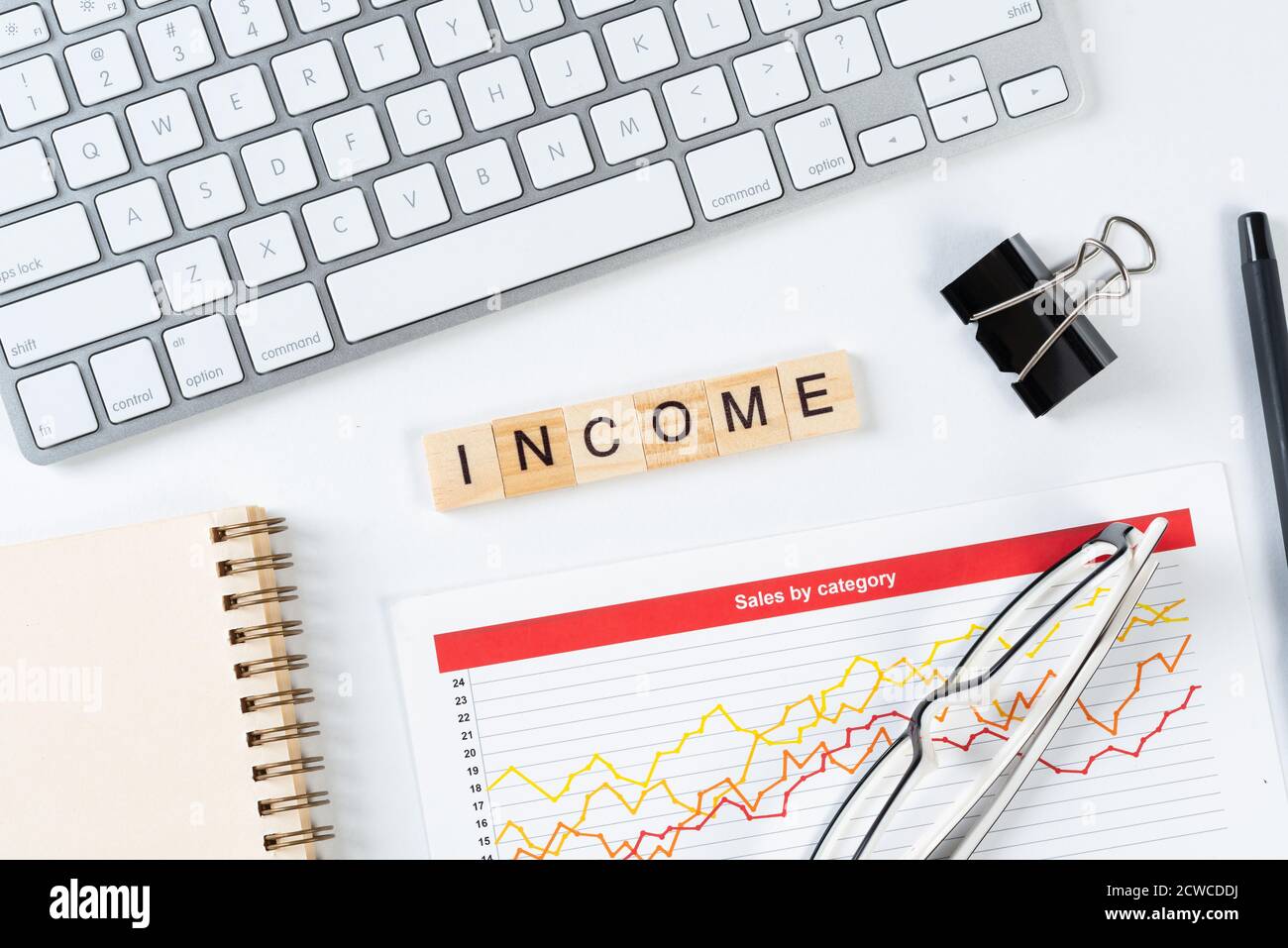 Money income concept with letters Stock Photo - Alamy