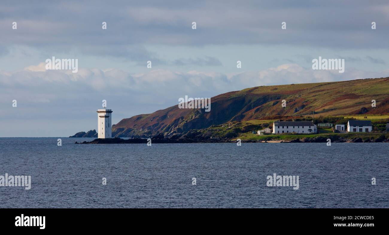 Carraig Fhada Lighthouse, Islay, Scotland Stock Photo - Alamy