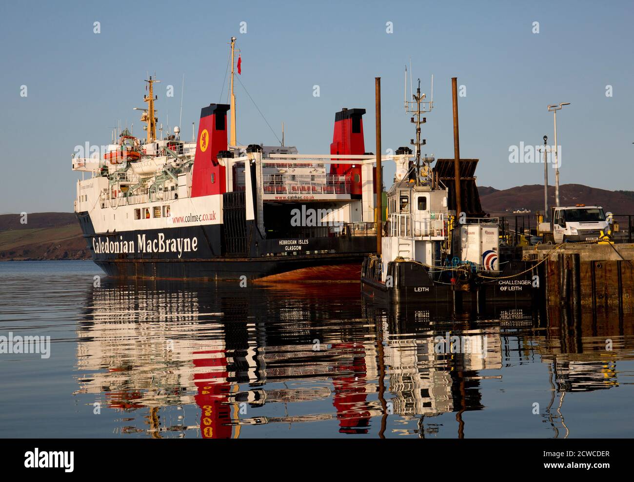The Islay Ferry Boat in Port Ellen Harbour, Islay Stock Photo - Alamy