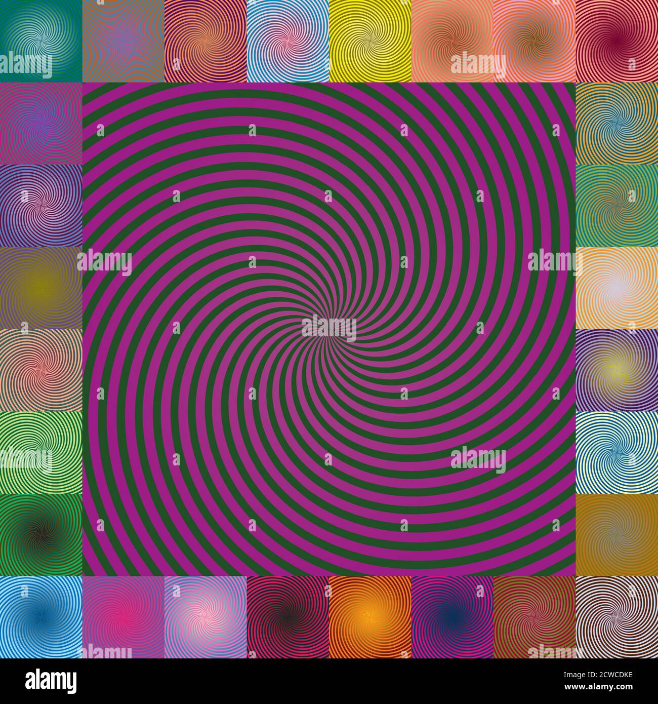 Spiral, swirl, twirl, vortex radial lines. Rotating lines. Whirligig ...