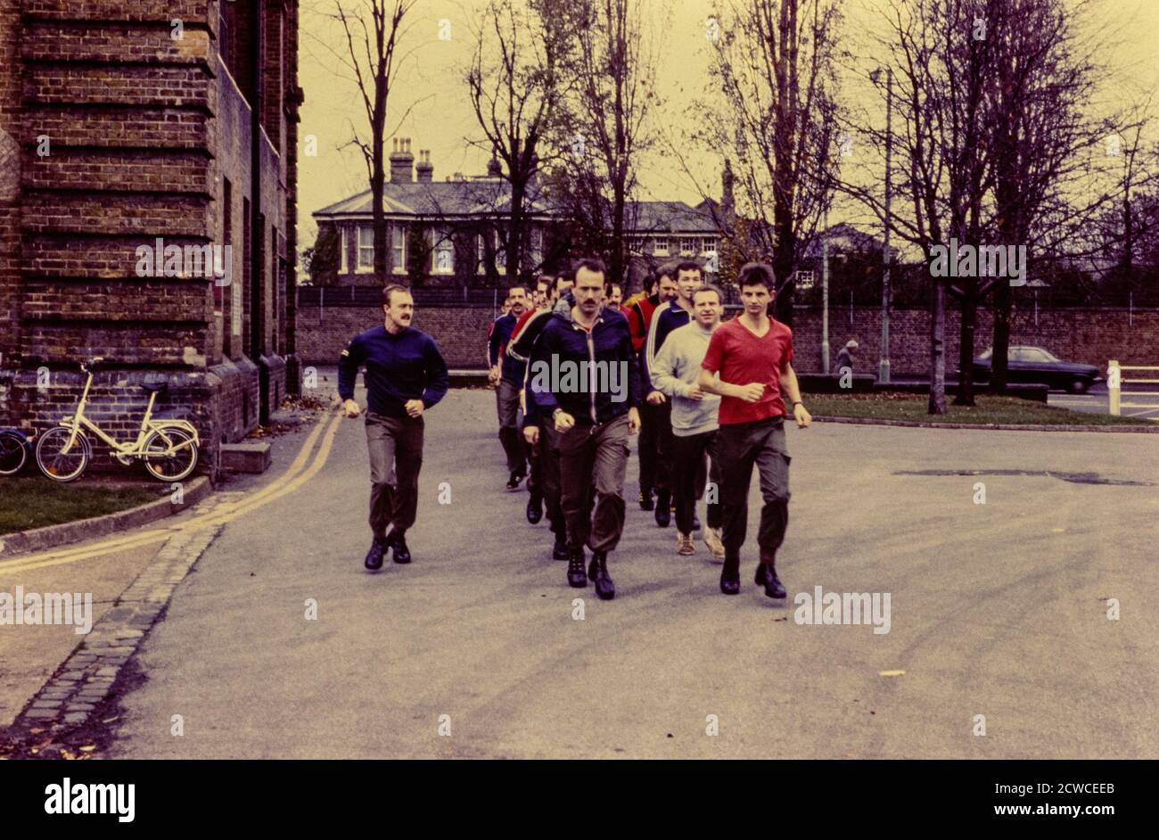 Physical Training Instructors working with Sappers from the Royal Corps ...