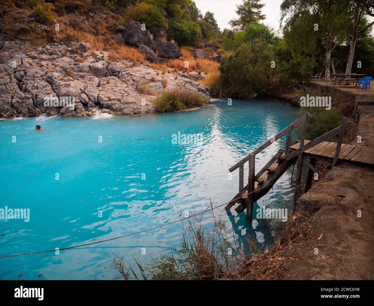 Blue Thermal Lagoon, Dalyan, Muğla Province, Turkey Stock Photo - Alamy