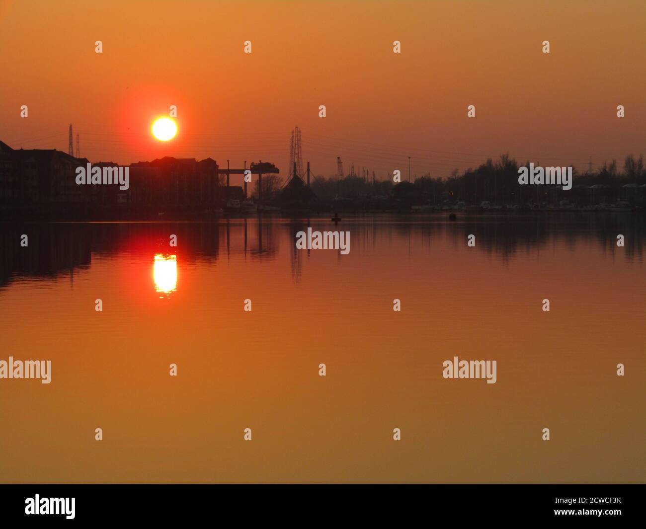 Preston dock sunset hi-res stock photography and images - Alamy