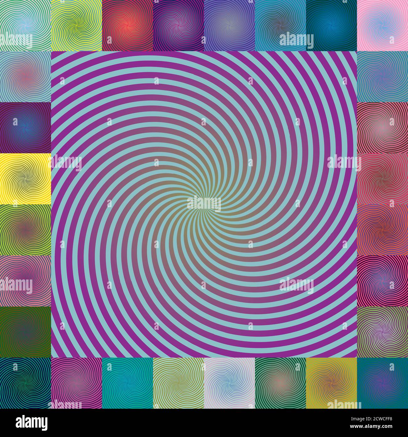 Spiral, swirl, twirl, vortex radial lines. Rotating lines. Whirligig ...