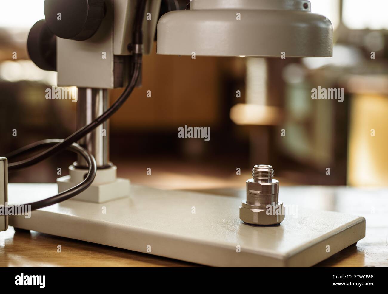 Large modern electron microscope in the research laboratory Stock Photo ...