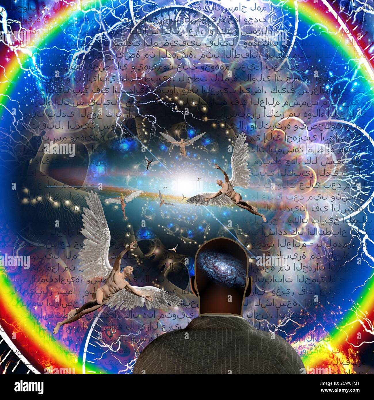 Tunnel of angels Stock Photo - Alamy