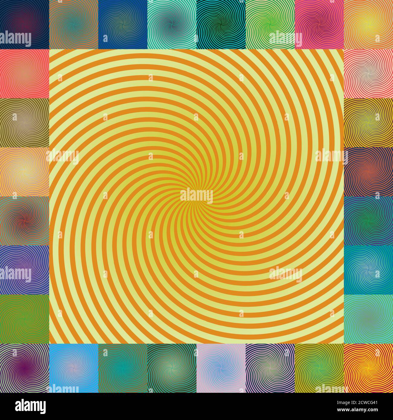 Spiral, swirl, twirl, vortex radial lines. Rotating lines. Whirligig ...