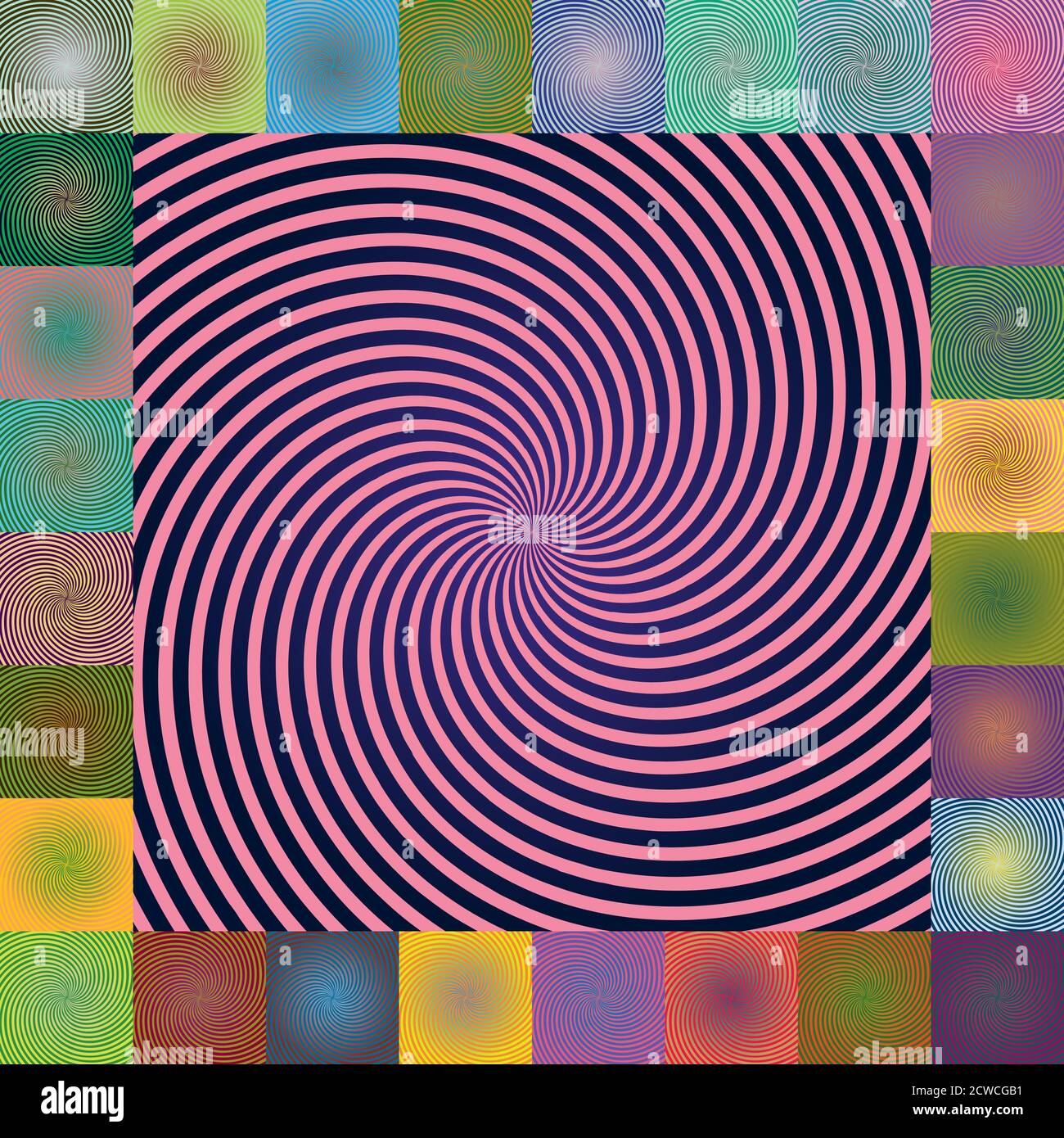 Spiral, swirl, twirl, vortex radial lines. Rotating lines. Whirligig ...