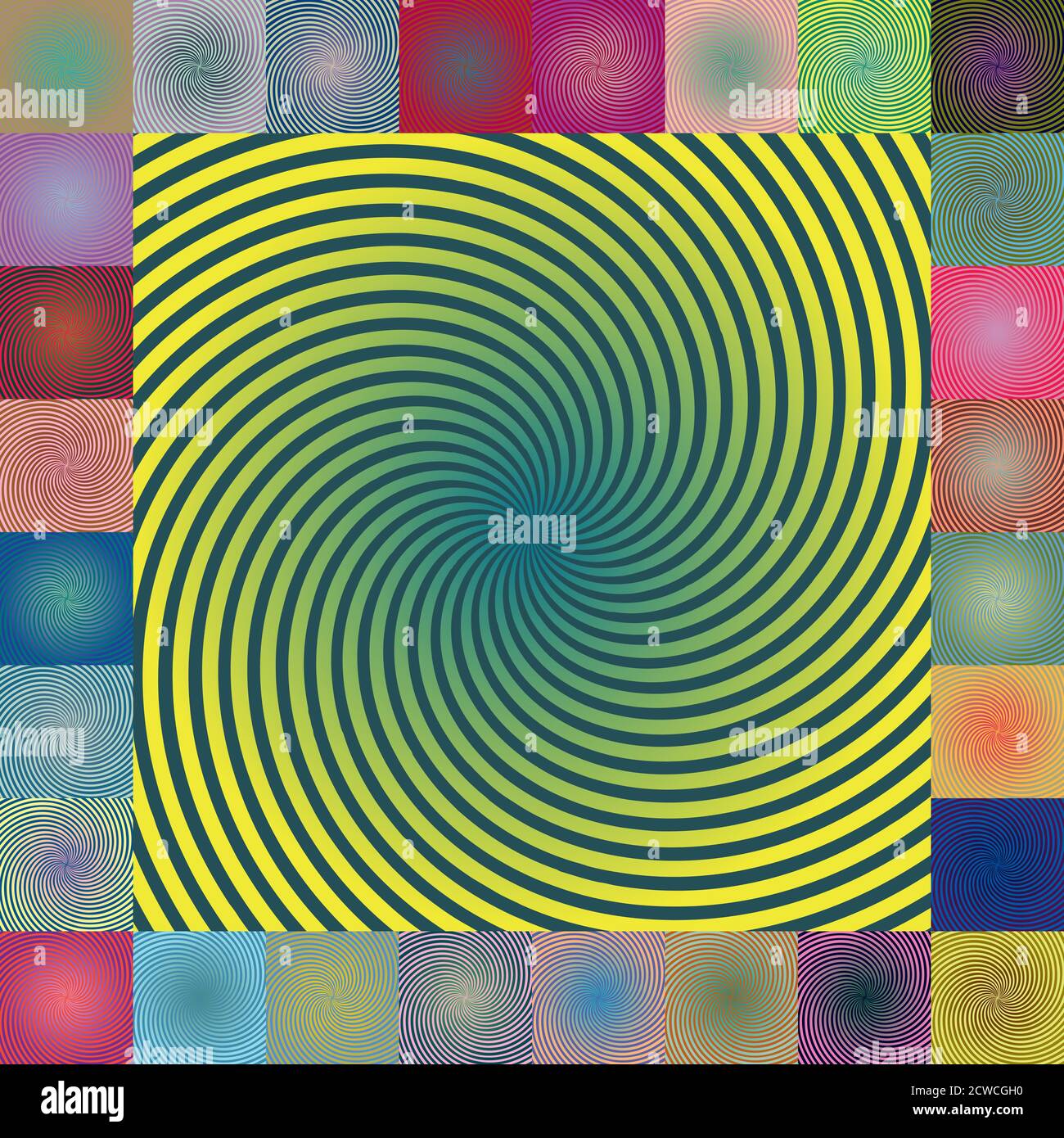 Spiral, swirl, twirl, vortex radial lines. Rotating lines. Whirligig ...