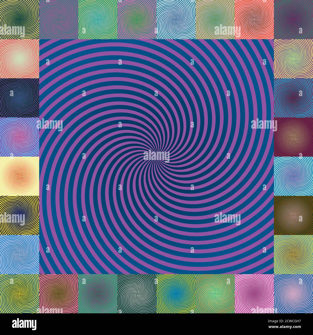 Spiral, swirl, twirl, vortex radial lines. Rotating lines. Whirligig ...
