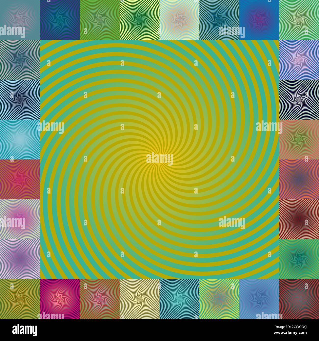 Spiral, swirl, twirl, vortex radial lines. Rotating lines. Whirligig ...