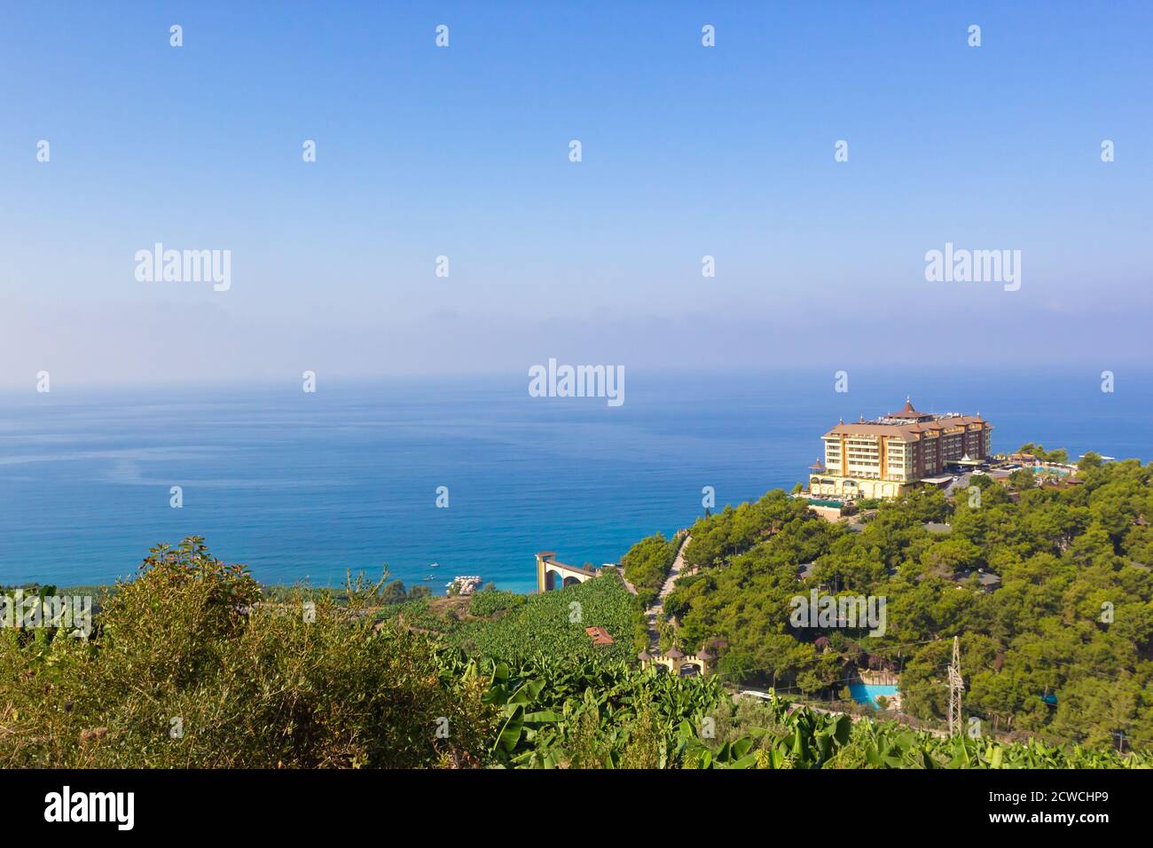 Daytime panorama beautiful resort beach hi-res stock photography and ...