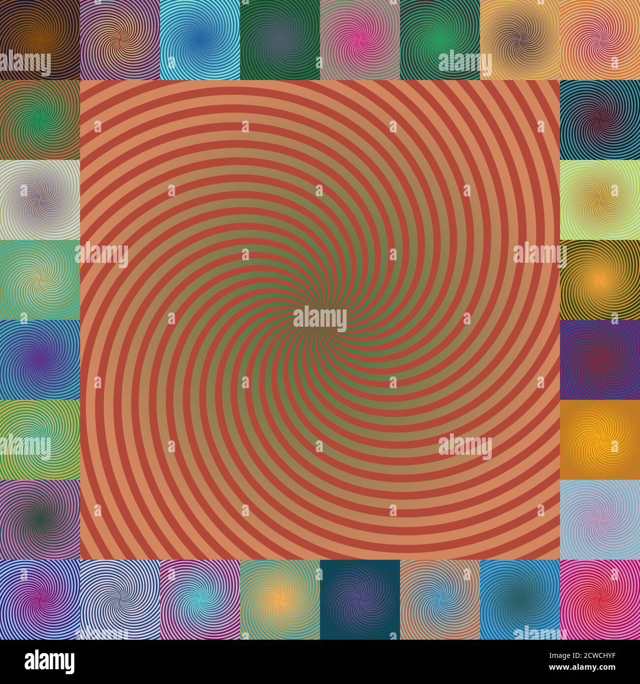 Spiral, swirl, twirl, vortex radial lines. Rotating lines. Whirligig ...
