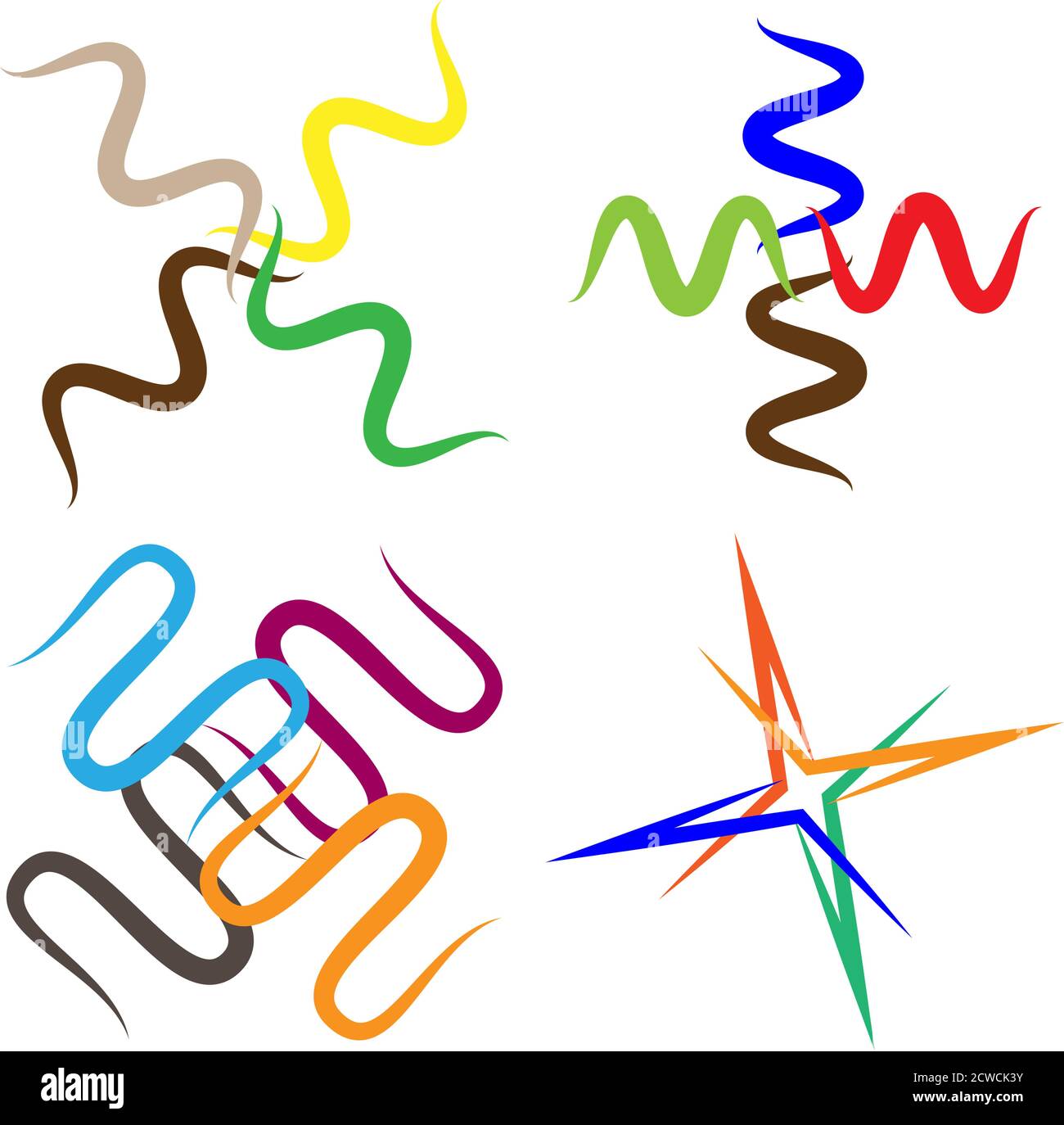 abstract colorful-multicolor circular, concentric and radial, radiating ...