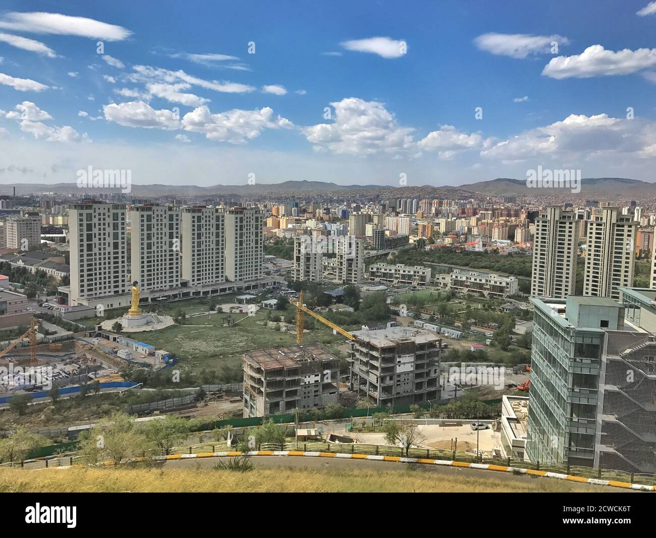 Aerial view over Ulaanbaatar, Mongolia Stock Photo - Alamy