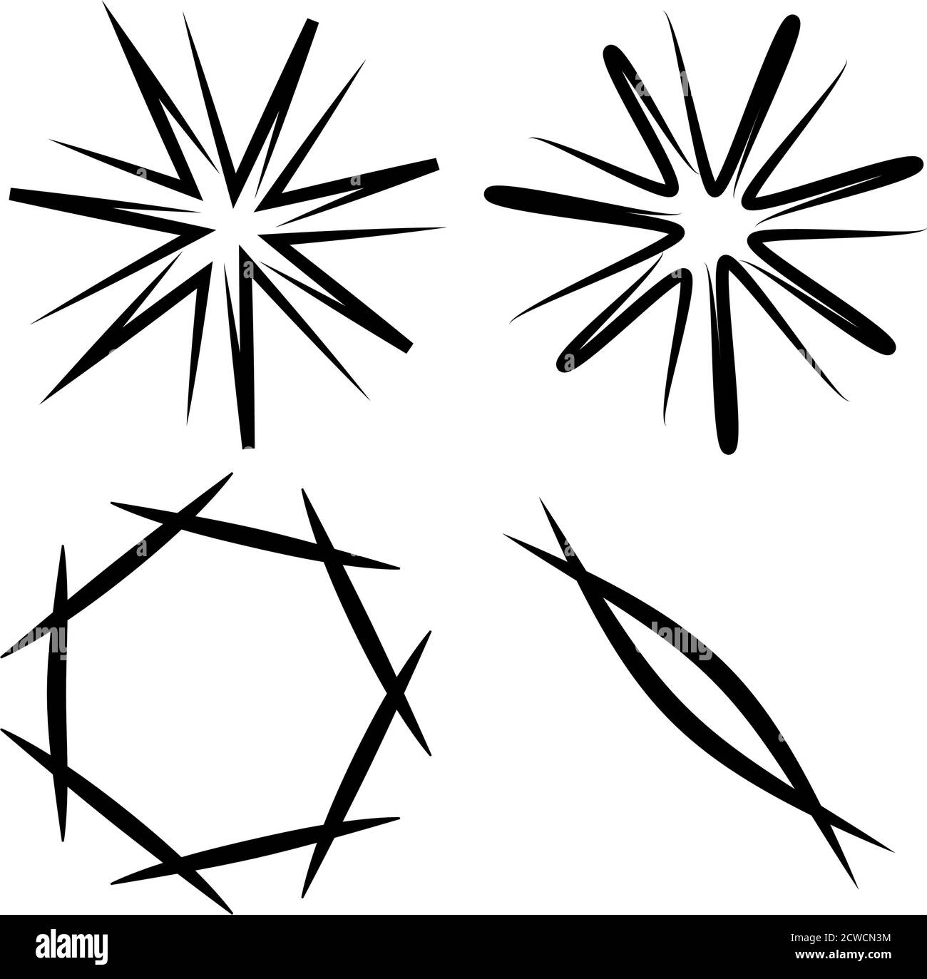 abstract black and white circular, concentric and radial contour ...