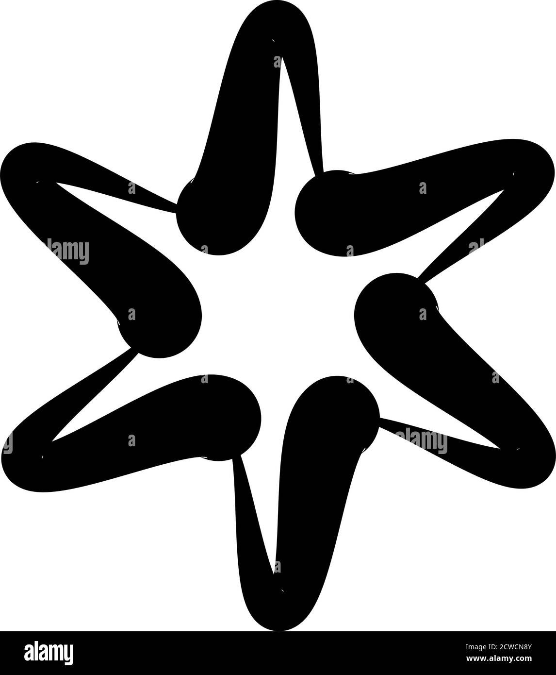 Abstract black and white circular, circle mandala-motif clip-art ...