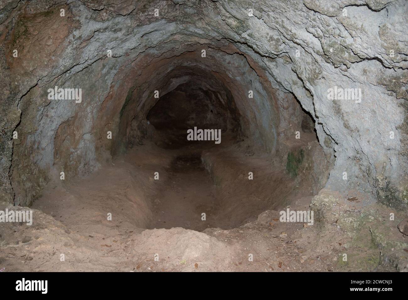 Prehistoric Alzineret caves, dug around 1600 BC in the Middle Bronze ...